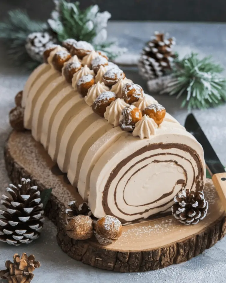 Bûche Glacée aux Marrons : Une Délicatesse pour Noël