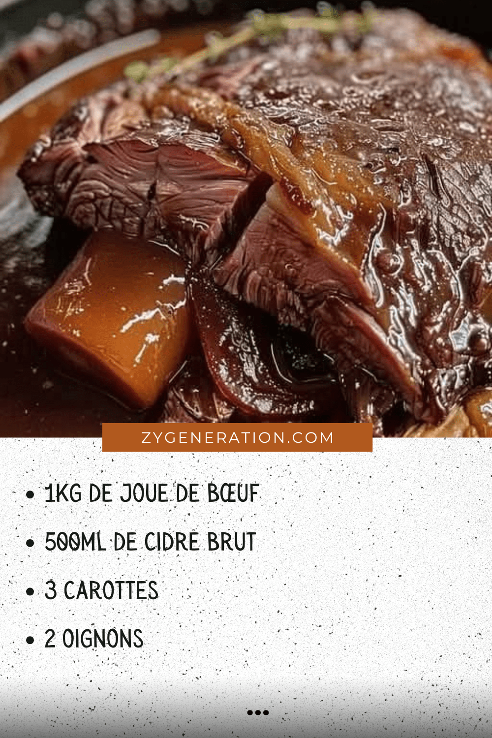 Recette de joue de bœuf au cidre facile et simple