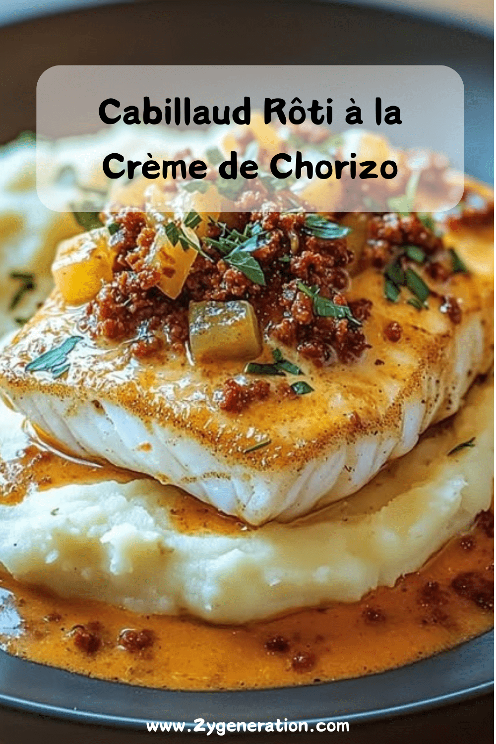 Recette de Cabillaud Rôti à la Crème de Chorizo
