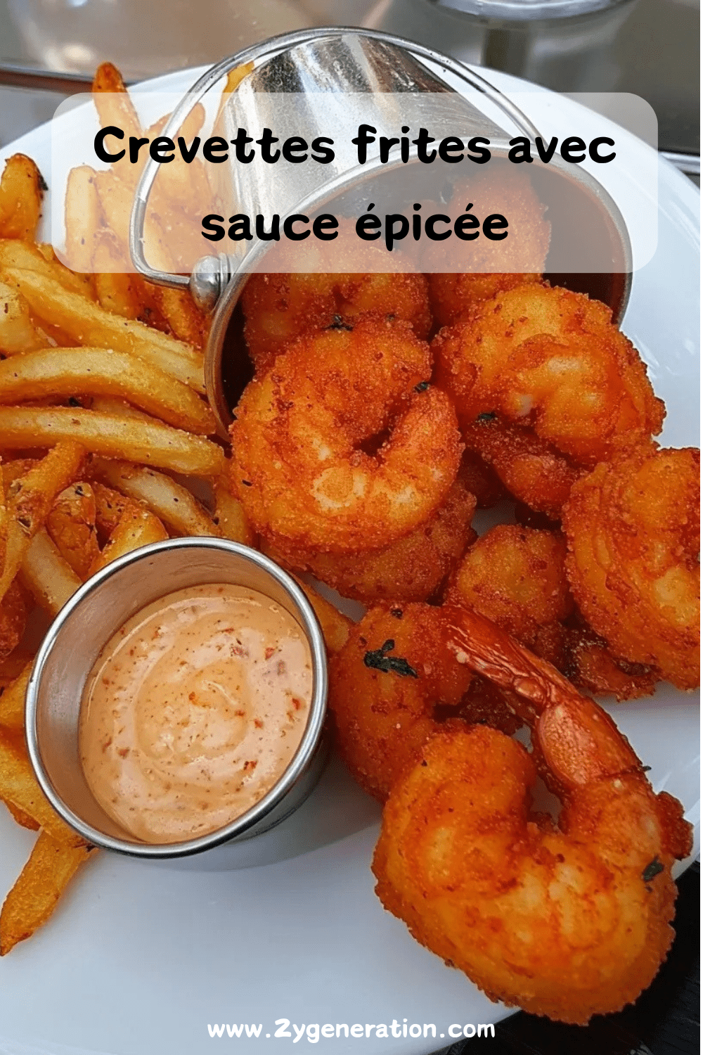 Recette de Crevettes frites avec sauce épicée