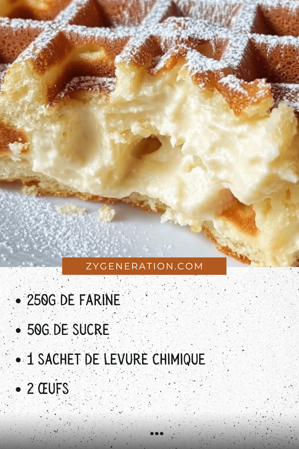 La recette de Gaufres Fourrées à la Crème Vanille