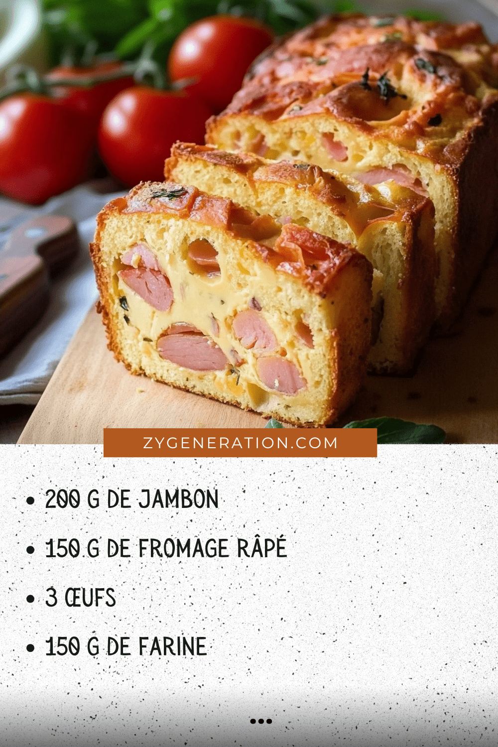 Cake au Jambon et Fromage Moelleux : Une recette rapide