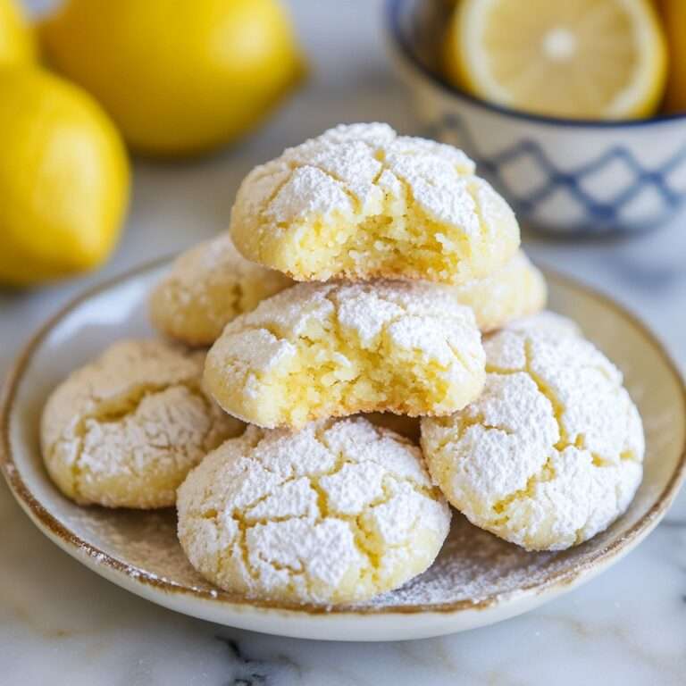 Recette Biscuits Crinkle au citron : moelleux et Facile