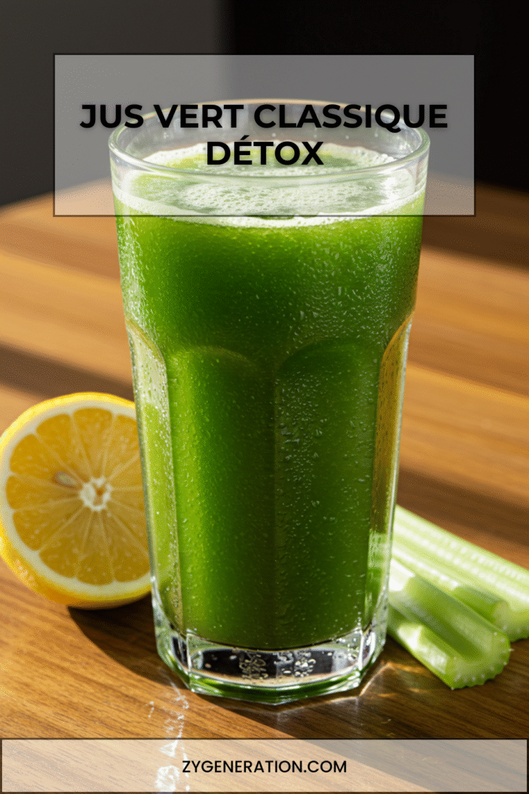 Jus Vert Classique : 6 Bienfaits Détox et Énergie